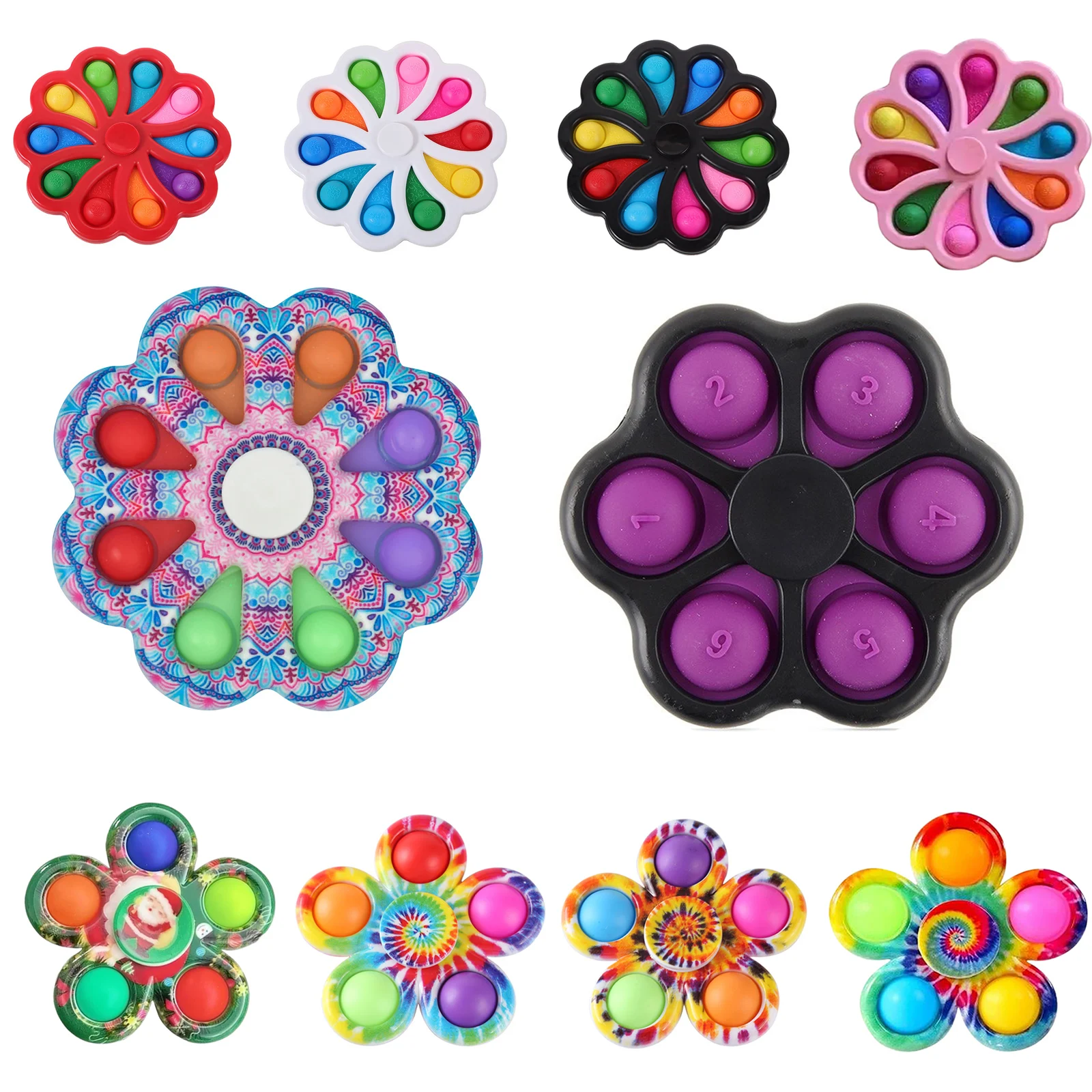 Multi-style-Fidget-Spinner-Pops-Bubble-Simple-Dimple-Antistress-Toys ...