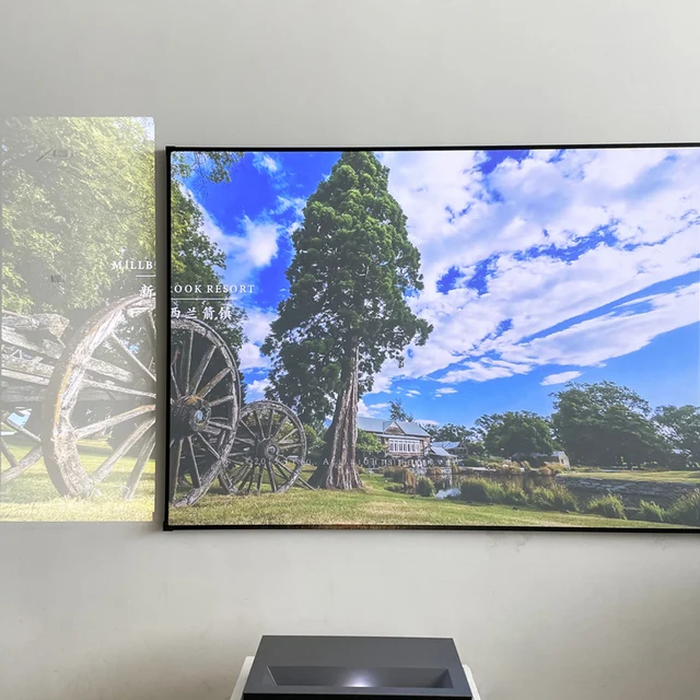 NEW 150 Inch Max ALR T Prism UST Ultra Short Throw Projector Screen ...