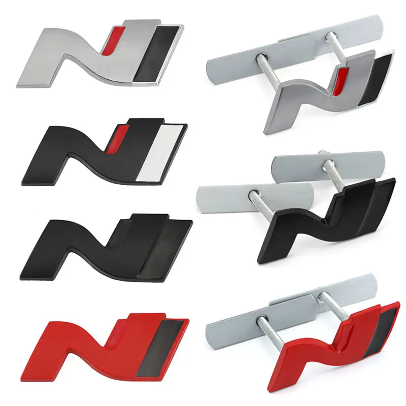 Car Sticker N Line Nline Badge Emblem Decal Front Grille for Hyundai ...