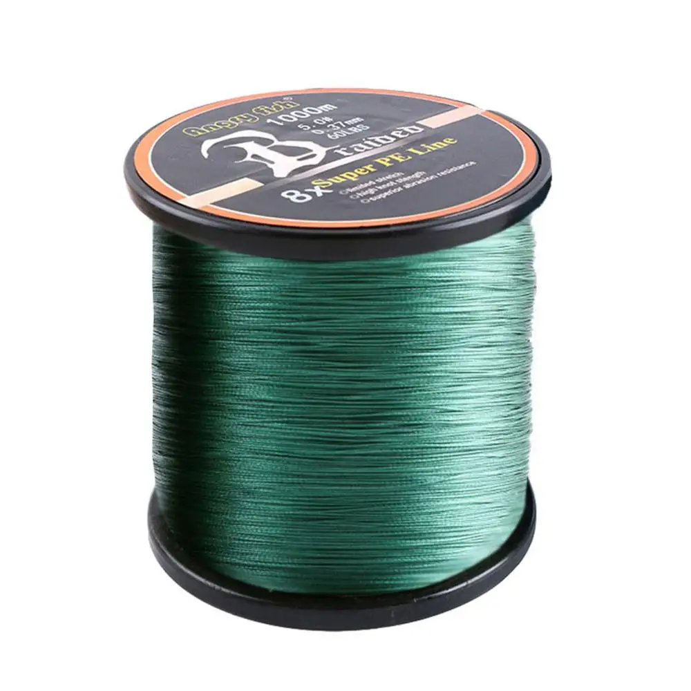 Linha de pesca trançada multifilamento, 14 80lb para água salgada, 8 ...