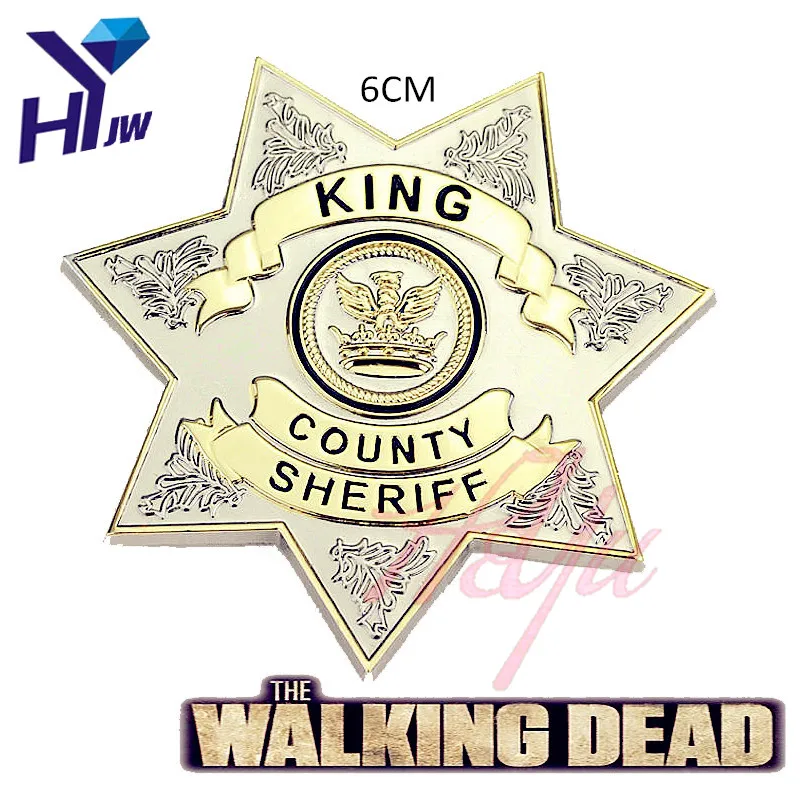 Hot Movie The Walking Dead Uniform Star King County Sheriff Letter ...