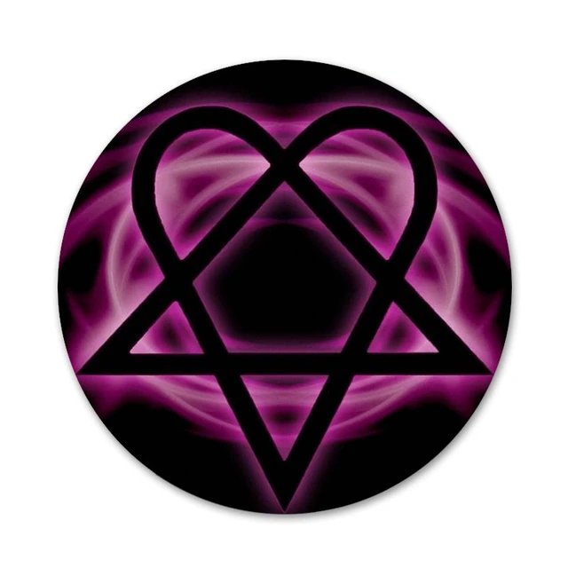 Purple Heartagram Wallpaper