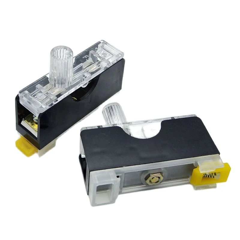 Fs-10 Din Rail Mount Single Pole 6x30mm Fuse Holder Ac 250v 10a 2pcs ...