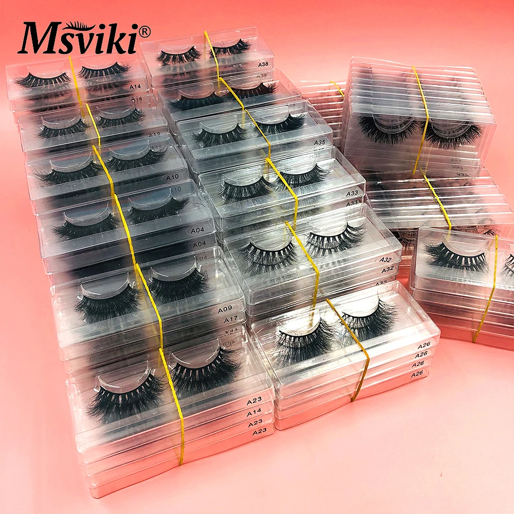 10-20mm Natural Long Mink Lashes Wholesale Items For Business Fluffy ...