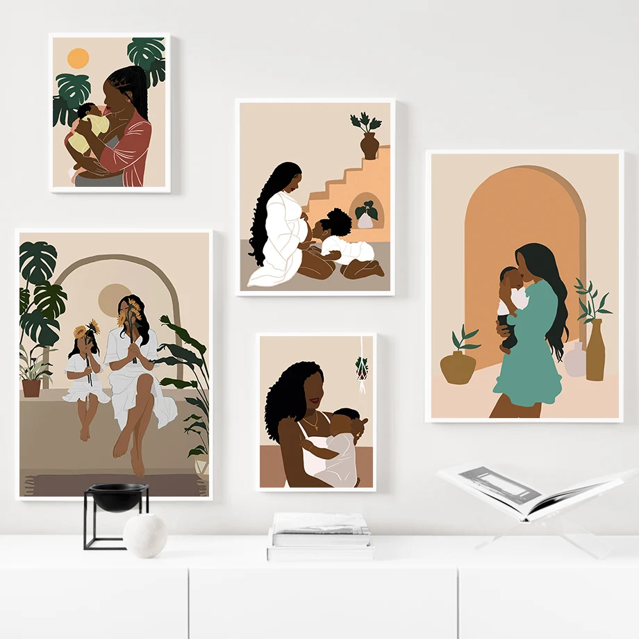 Abstract Pregnant Woman Painting