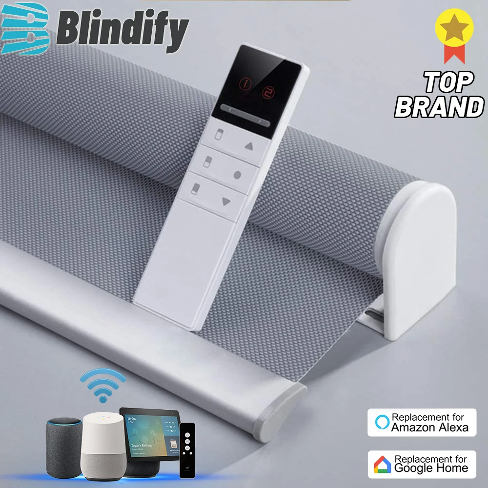 Blindify-Smart-Motorized-Roller-Blinds-Customized-Size-Blackout-Tuya-WiFi-App-Google-Alexa-Home ...