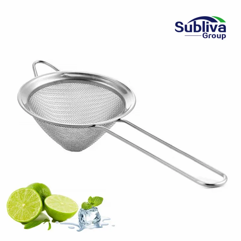304 Stainless Steel Conical Cocktail Sieve Great For Removing Bits From ...