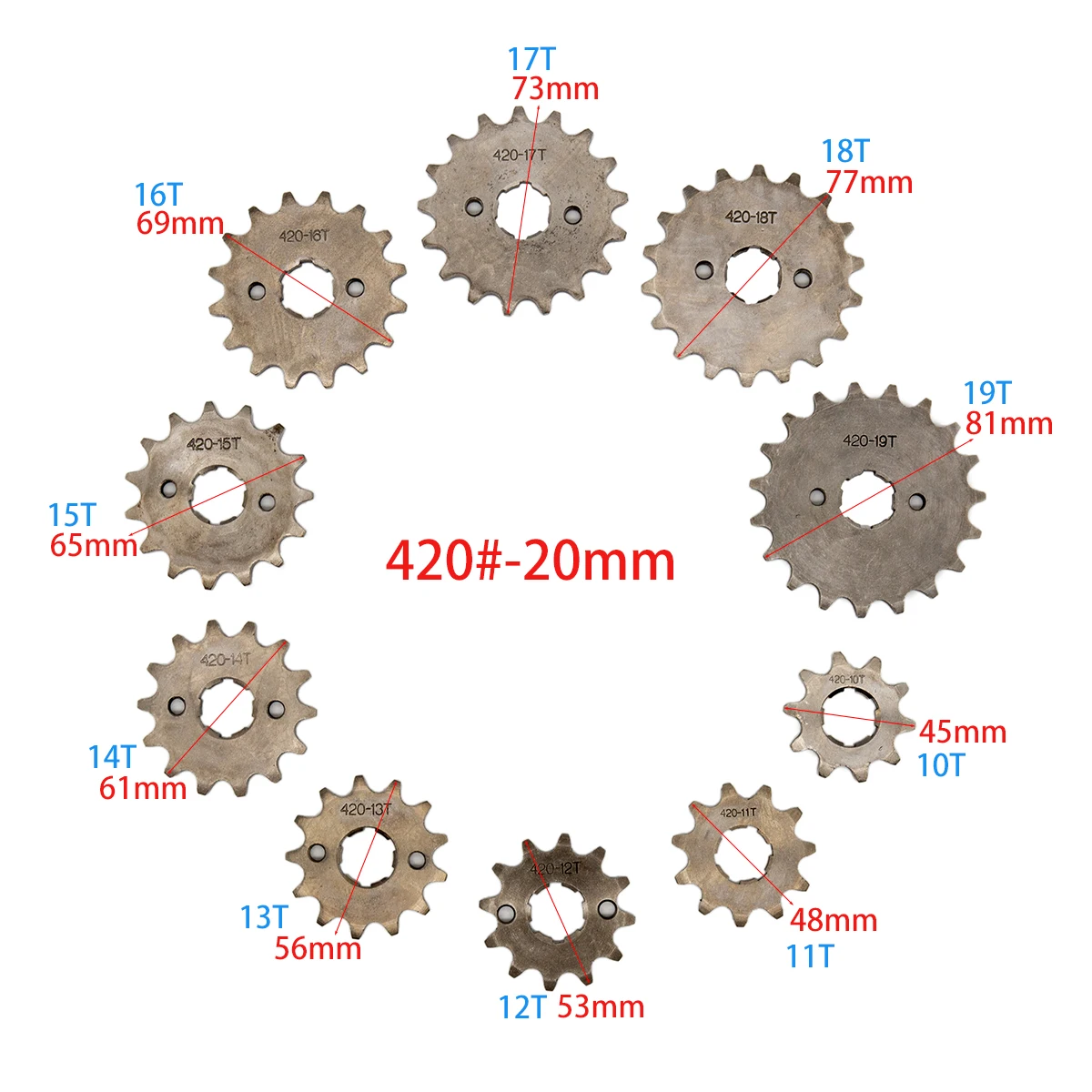 Front-Engine-420-10T-11T-12T-13T-14T-15T-16T-17T-18T-19T-Teeth-20mm ...