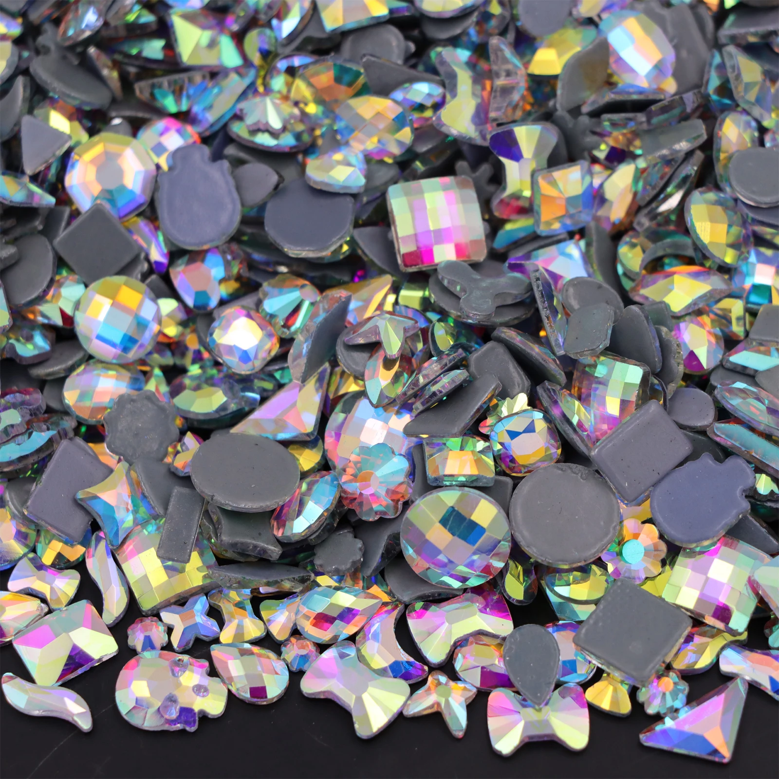 AAAAA-Quality-Special-Shapes-Rhinestones-White-Crystal-AB-Hot-Fix ...