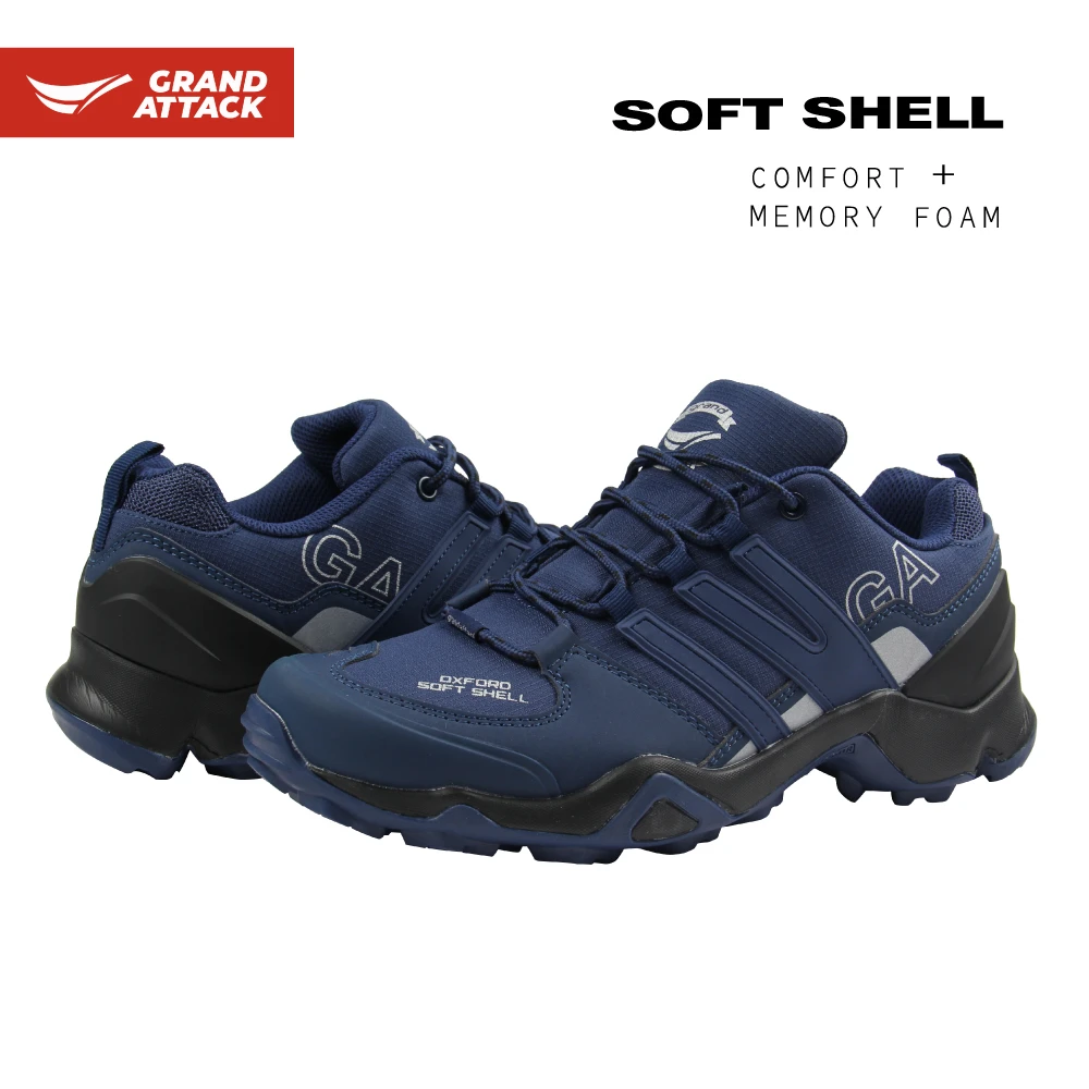Grand Attack Mens Shoes Soft Shell Waterproof Lightweight Lace Up ...