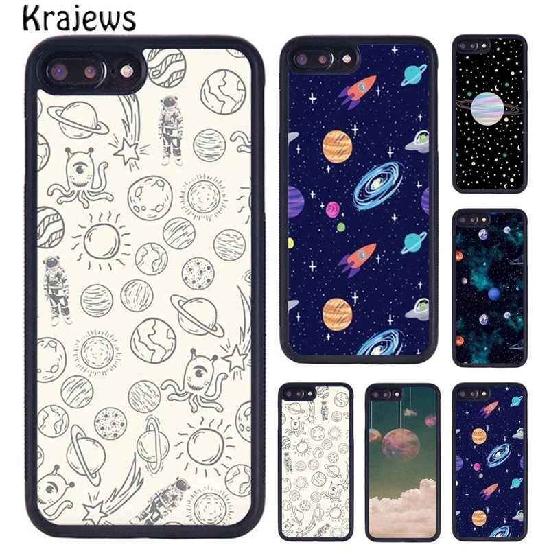 Krajews MOON PLANET ALIEN SPACE Phone Cases For iPhone 14 5 6S 7 8 plus ...
