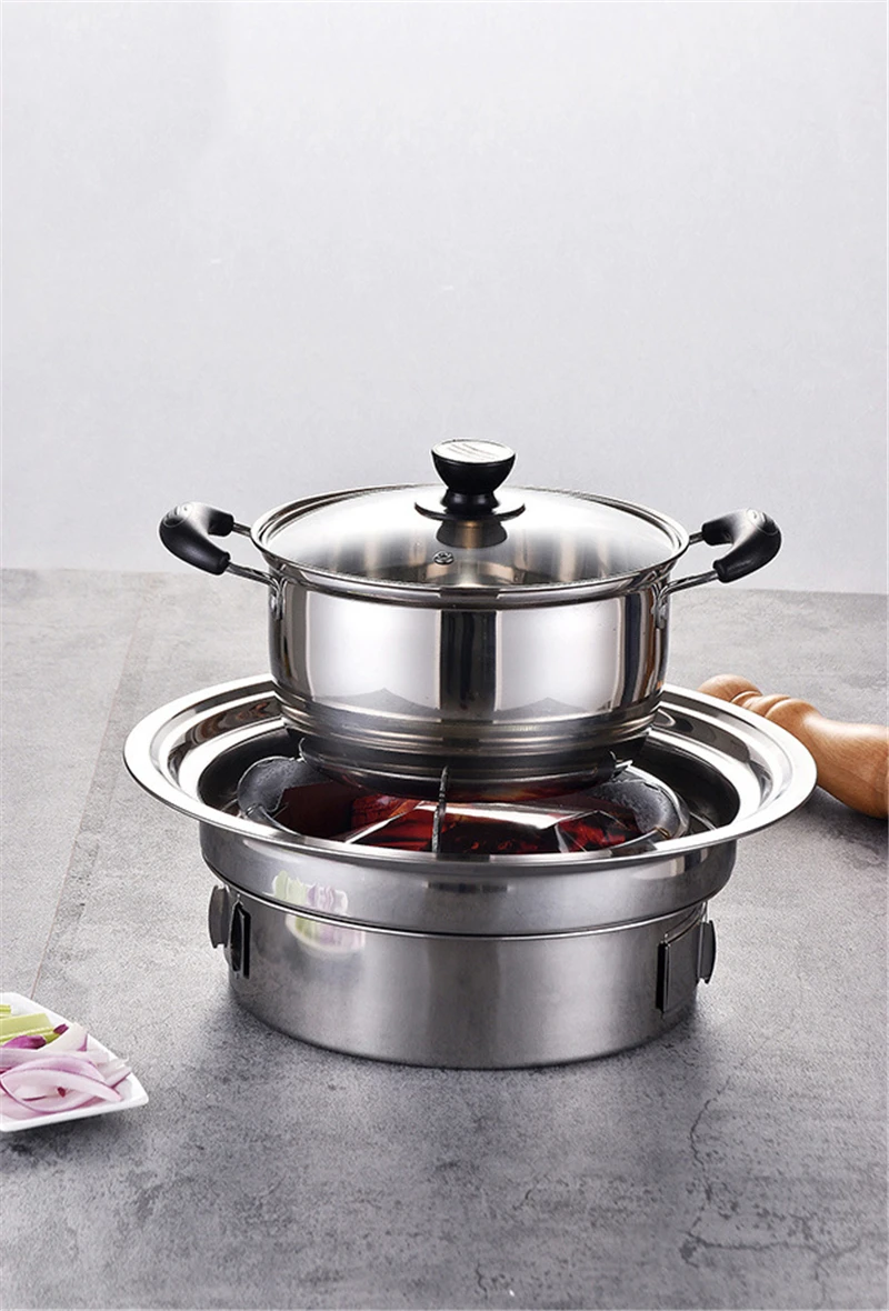 Réchaud 35 cm avec filet Barbecue à Charbon Portable Rond Antiadhésif ...