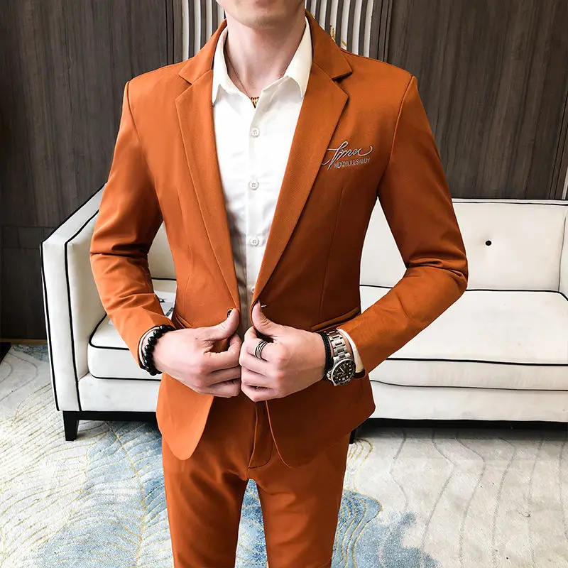 Terno-bordado-masculino-2-pe-as-estilo-oxford-terno-slim-coreano ...