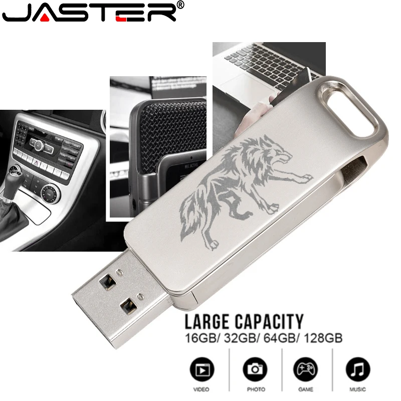 Jaster Nieuwe Ultra Kleine Zilveren Metalen 2.0USB Flash Drive 4Gb 8Gb ...