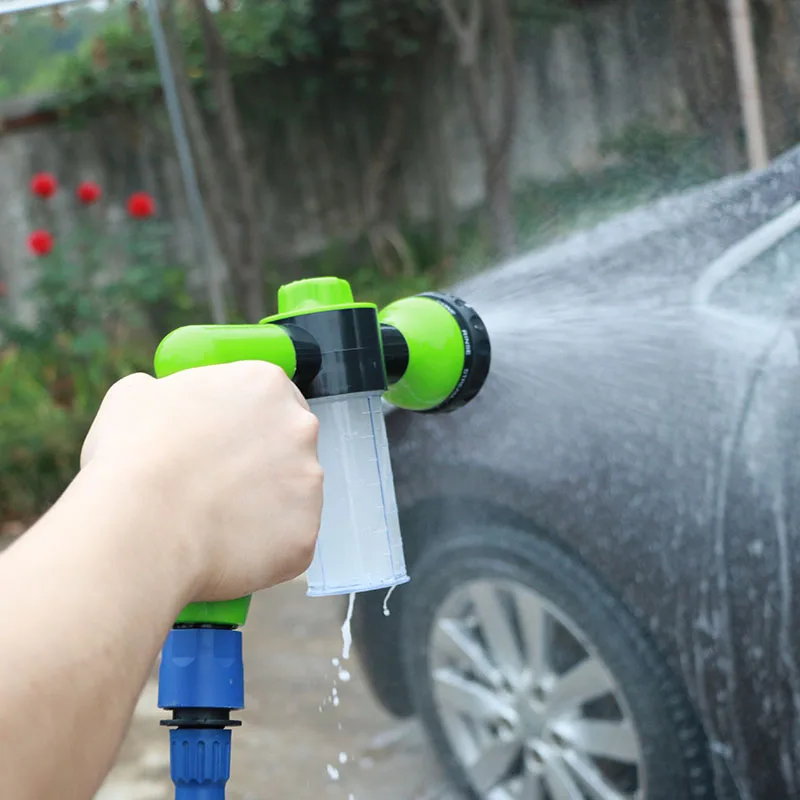 Washing Tool 8 in 1 Jet Spray Gun Soap Dispenser Garden Watering Hose ...