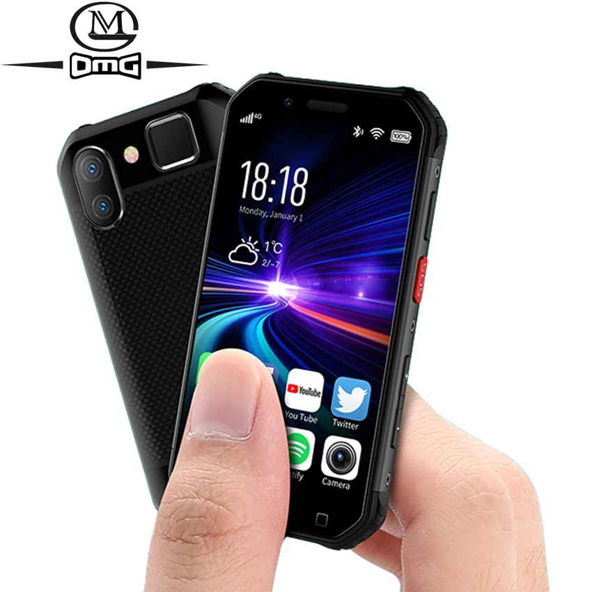 Mini teléfono móvil pequeño a prueba de golpes, walkie talkie SOS, 3GB ...