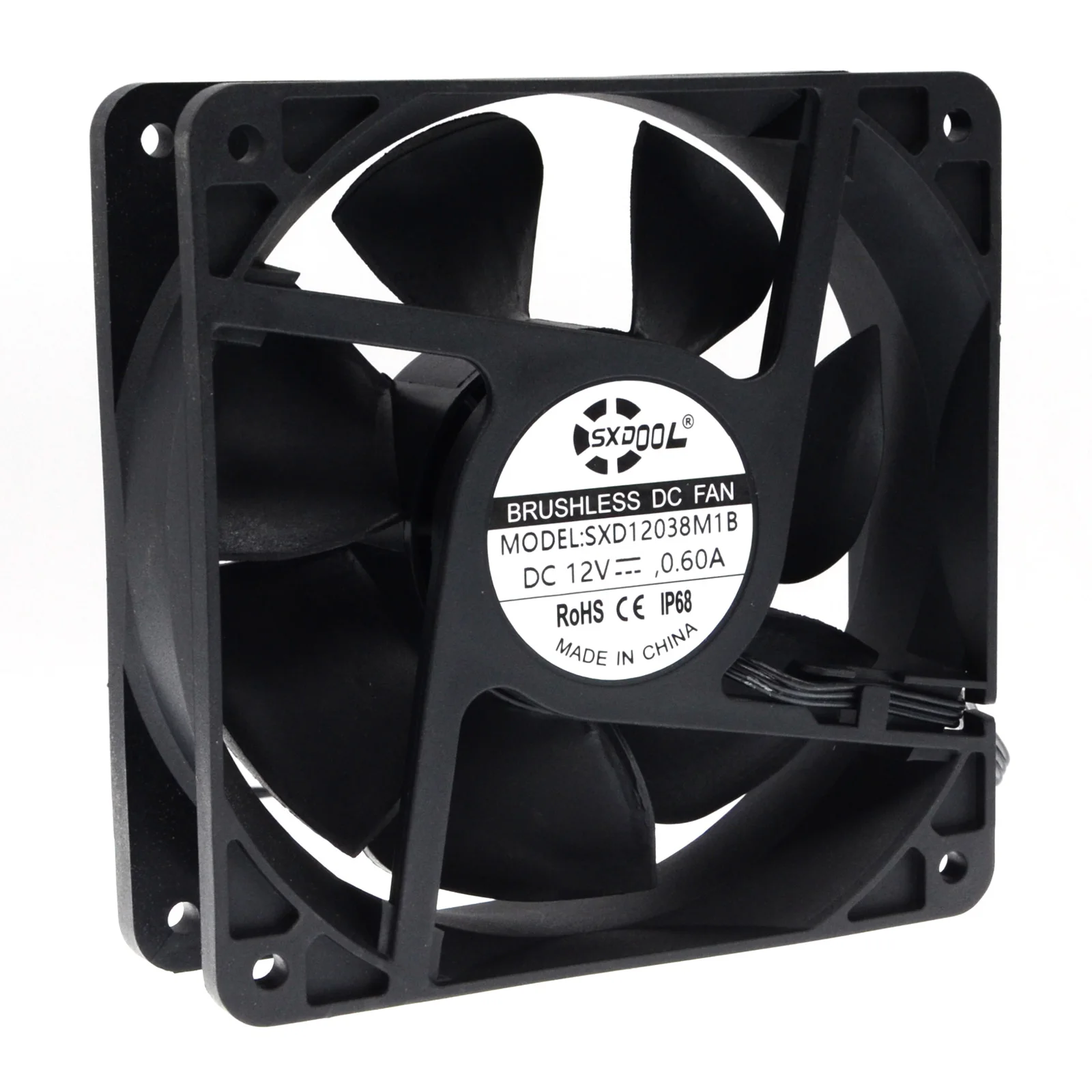 Waterproof 120mm 12cm(120x120x38mm) Cooling Fan Dc12v 3600rpm High ...
