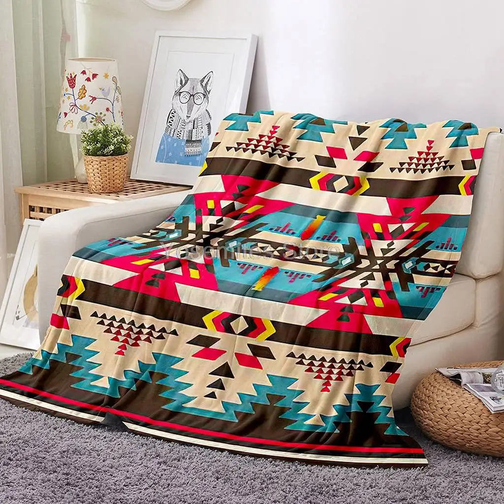 Aztec-Blanket-All-Season-Lightweight-Plush-and-Warm-Home-Cozy-Portable ...