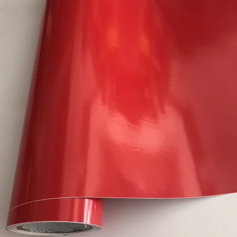 10-20-30-40-50X152CM-Glossy-Red-Vinyl-Film-Sticker-Gloss-Car-Wrap-Foil ...