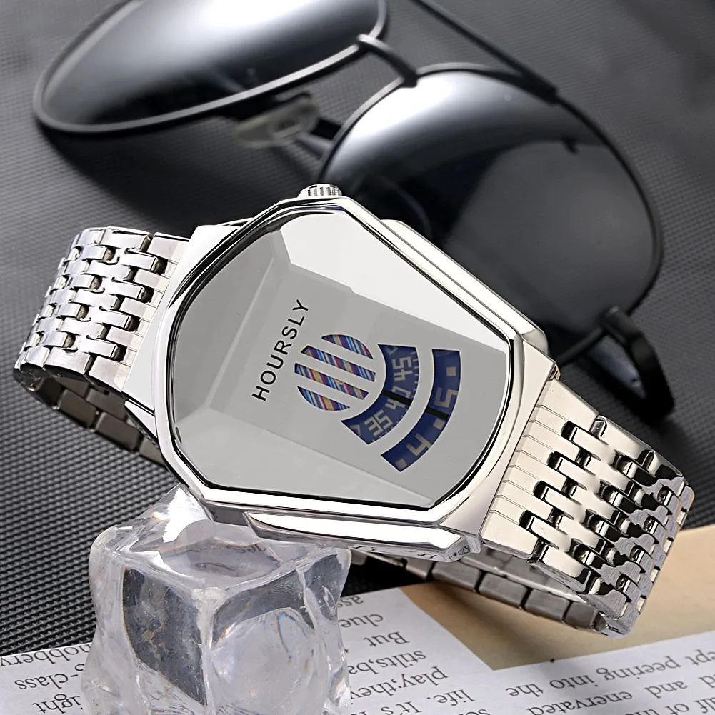 Luxury Locomotive Watch HOURSLY Brand Trend Cool Men's Wrist Watch ...