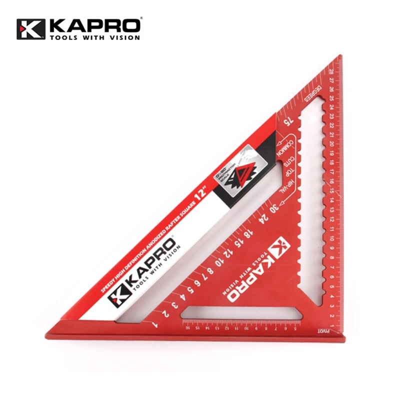 Kapro 7/12inch Triangle Ruler Thickened Aluminum Alloy Swanson Speed ...