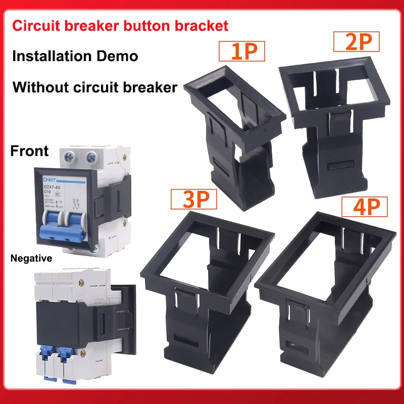 1/2/5/10 Pcs Miniature Circuit Breaker Panel Buckle 1p 2p 3p 4p Air ...