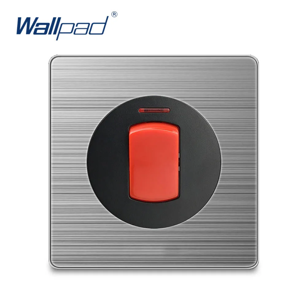 Wallpad 20a Water Heater 2p Wall Light Switch Rocker Button With Led ...