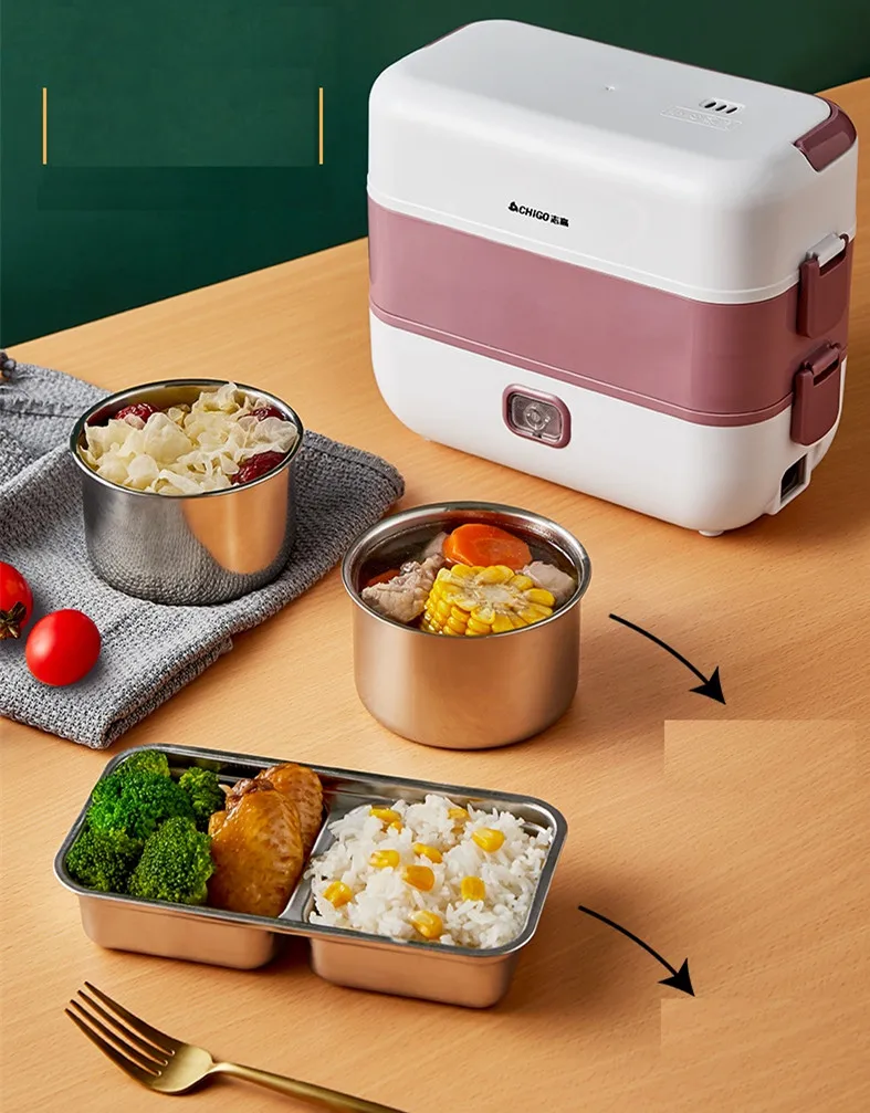 220V Electric Multi Rice Cooker Portable Mini Electric Lunch Heating ...