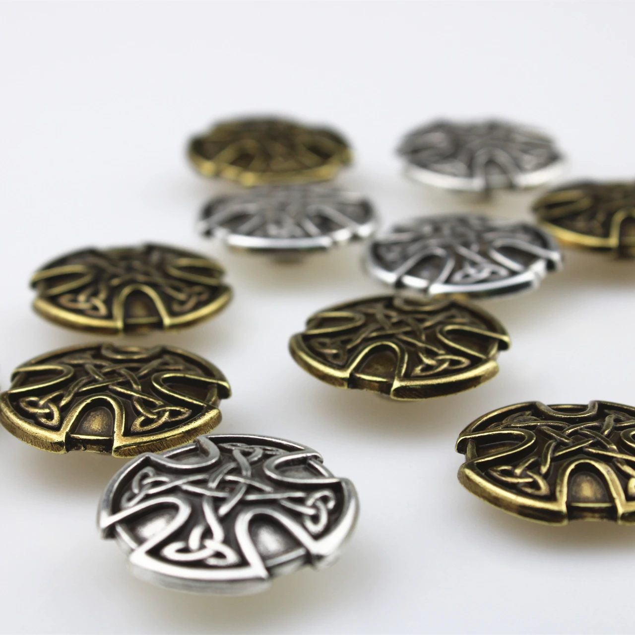 1''(25mm) Metal Concho Celtic Knot Concho Antique Brass Antique silver ...