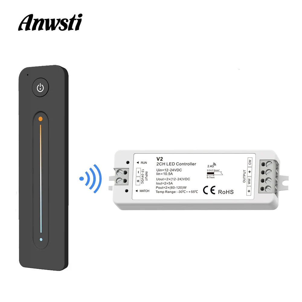 Led Dimmer Switch | Led Controller - Led Dimmer Switch 12v 24v Dc 10a 2 ...