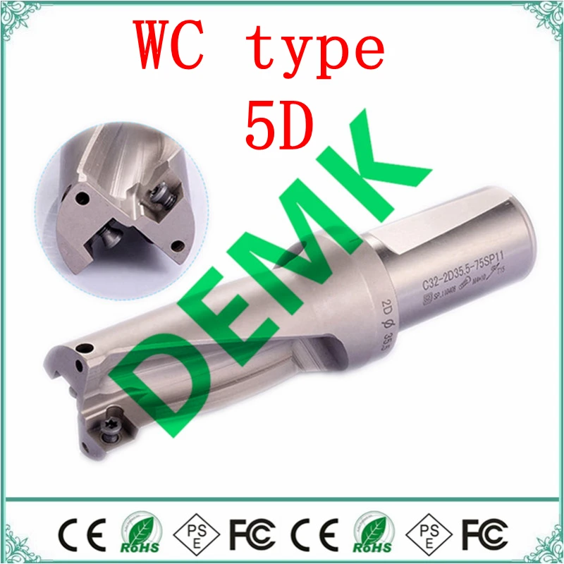 Get 13mm-40mm 5D depth fast drill U drill Indexable bit drilling for ...