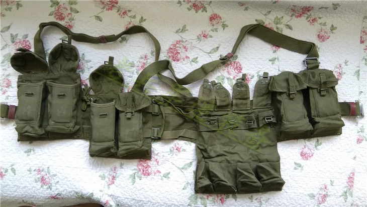 OUTDOORS-VIETNAM-WAR-CHINESE-TYPE-63-POUCH-CHEST-RIG-BANDOLIER-MAG-AMMO ...