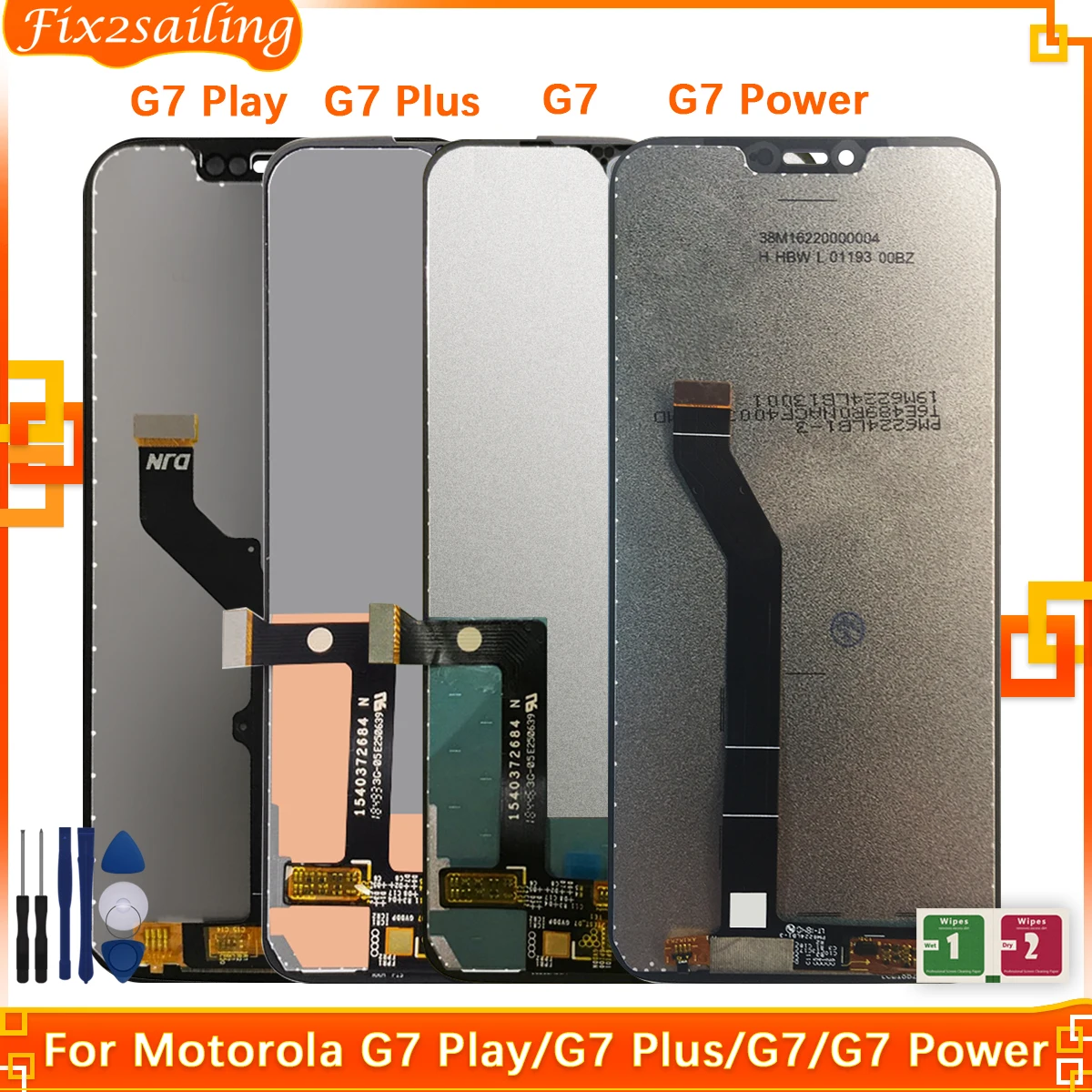 Display For Motorola Moto G7 Play Xt1952 G7 Xt1962 G7 Power G7 Plus Lcd ...