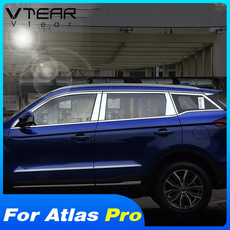 Vtear-Window-Trim-Cover-Stainless-Steel-Frame-Exterior-Strip-Car-Styling-Accessory-For-Geely ...