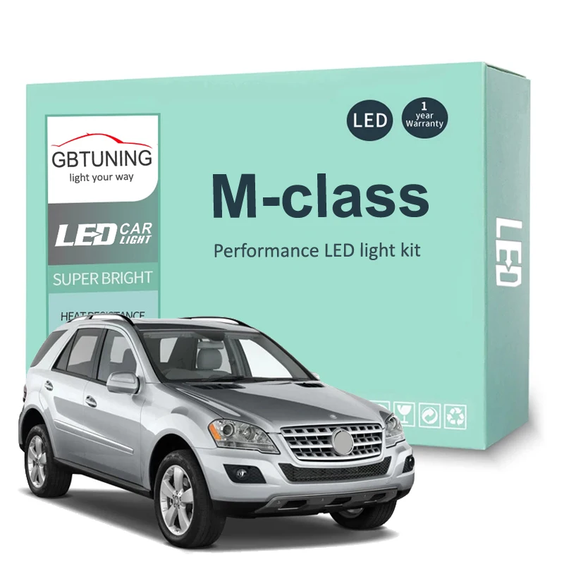 LED Interior Light Bulb Kit For Mercedes Benz M Class W163 W164 W166 ...