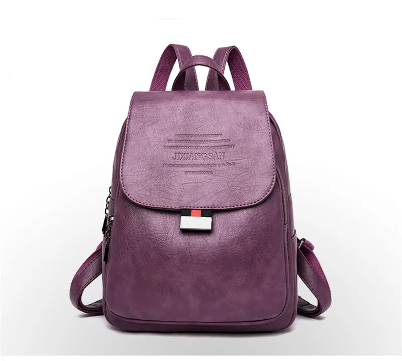 Повседневные женские кожаные рюкзаки Mochila Feminina, модные женские ...