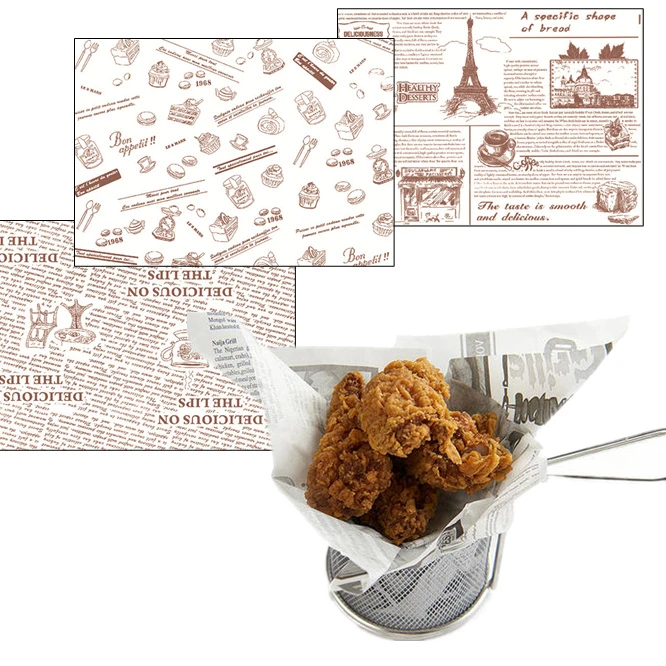 1000PCS-Creative-Food-Grade-hamburger-Paper-Placemat-paper-Grease-Paper ...