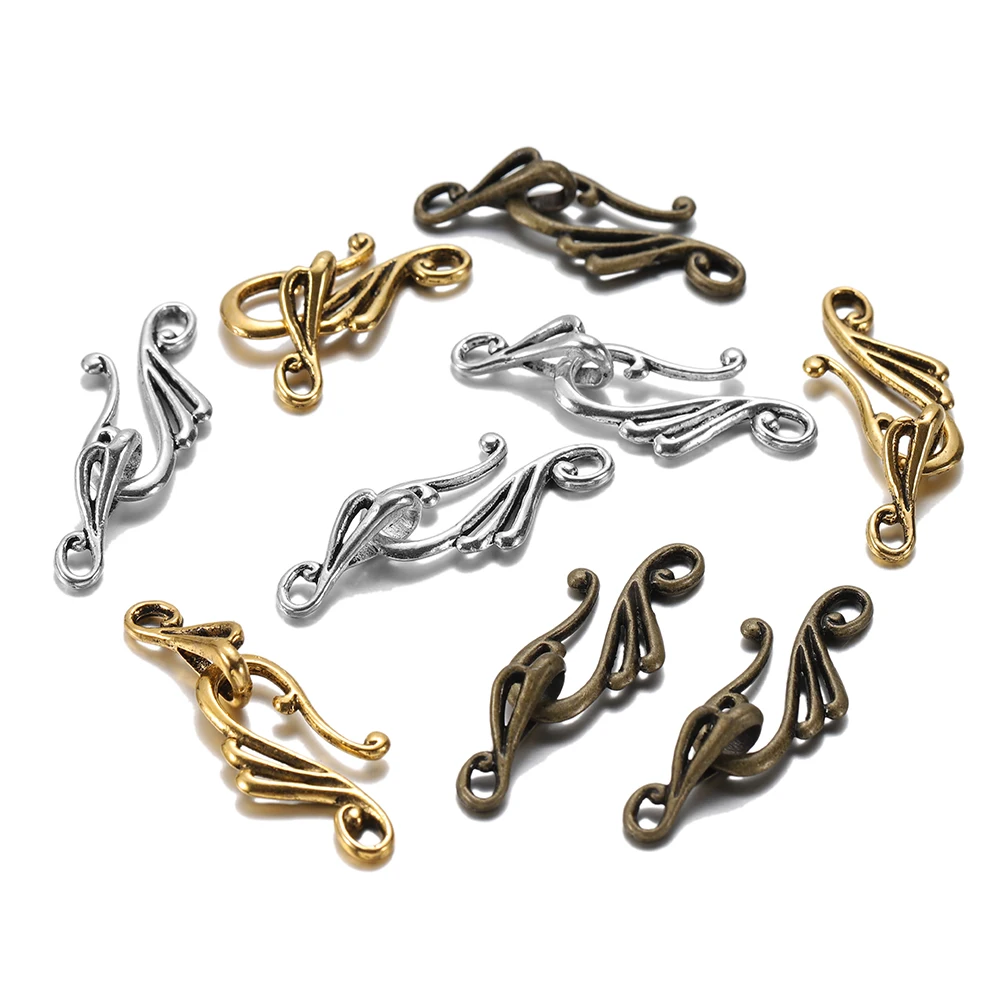 10pcs Antique Bronze Gold Musical Note Shape Zinc Alloy Toggle Clasps ...