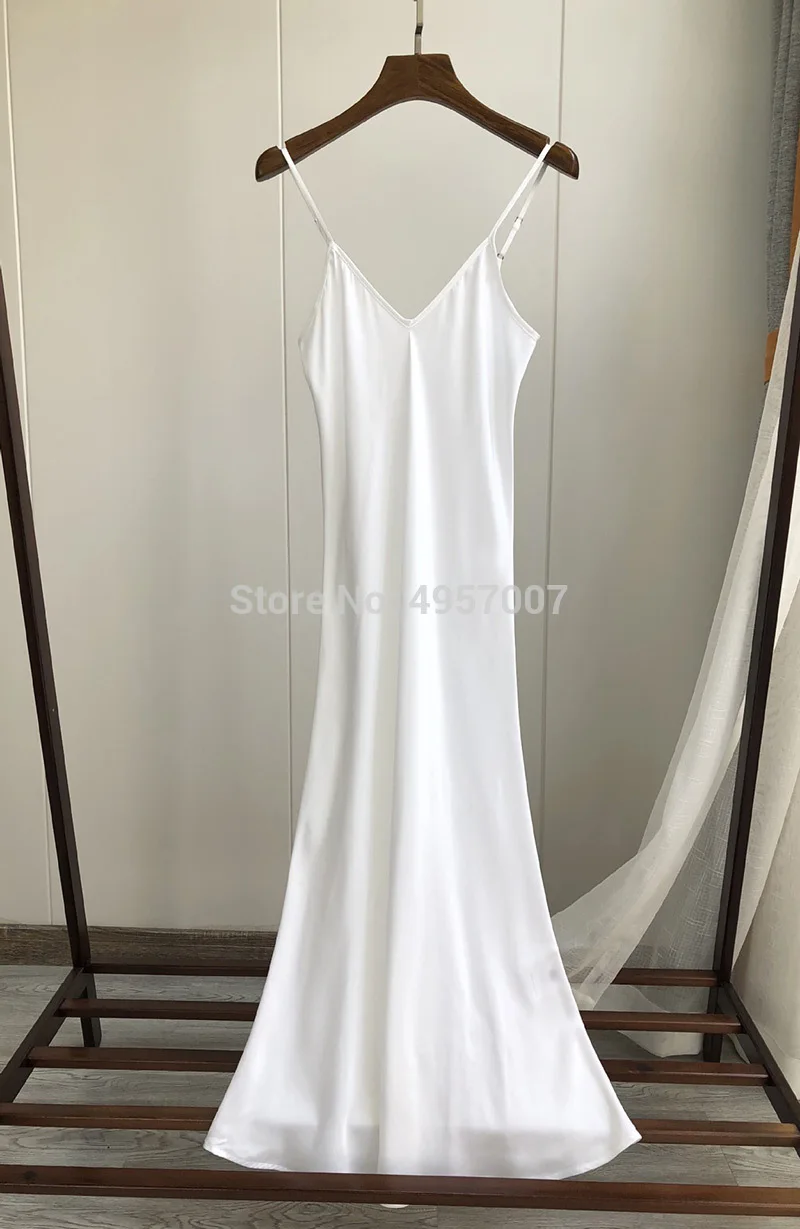 Top-Version-Silk-Strap-Solid-Color-Slip-Dress-Newest-Ladies-White-Wine ...