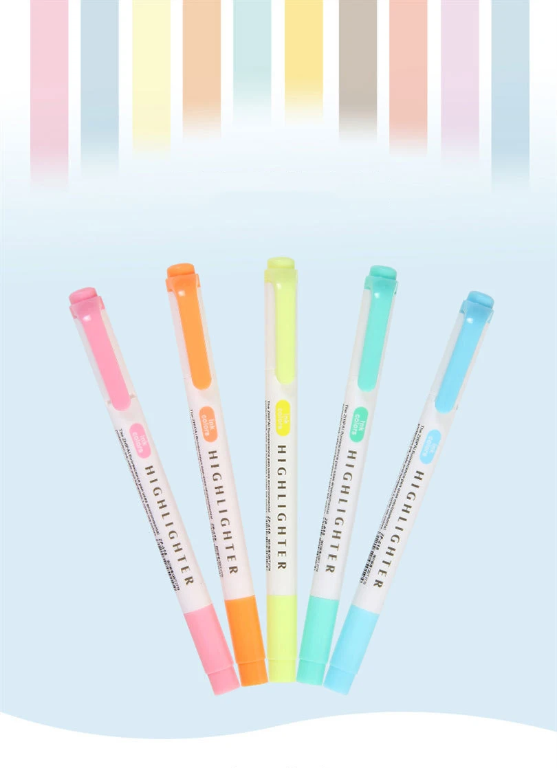 Stylo à surligneur Fluorescent à Double tête, 25 couleurs, Mildliner ...