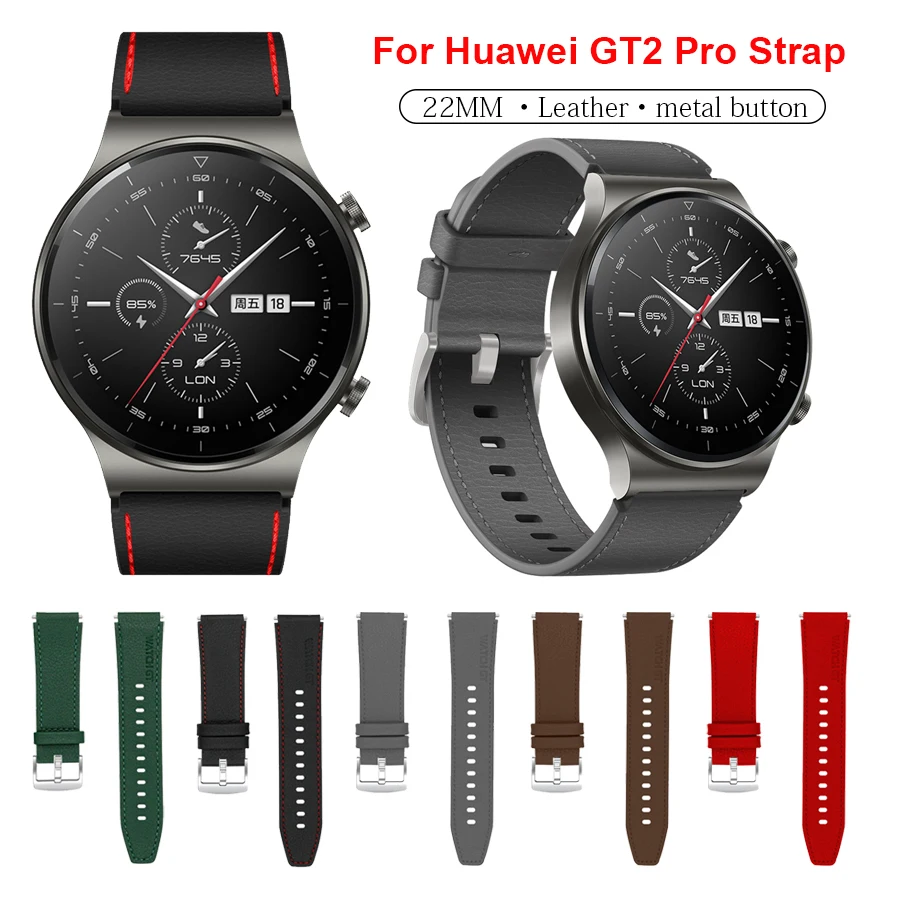 Huawei Watch Gt 2 Pro Leather Strap Original - Leather Strap Huawei ...
