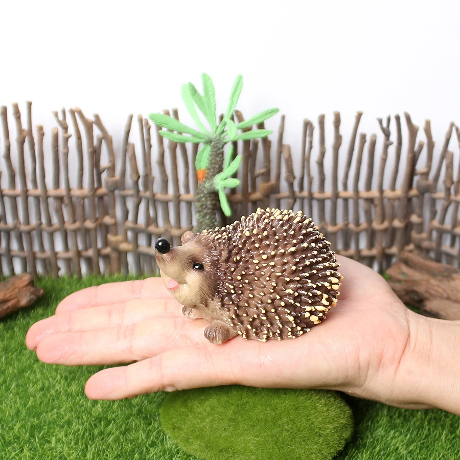Realistic Wild Animal Hedgehog Spiny Anteater Toy Models Figurines Fai ...