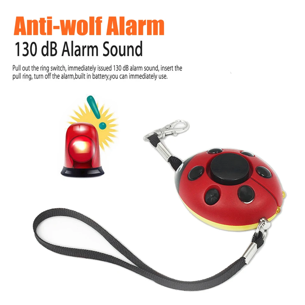 Scream-Loud-Keychain-Emergency-Alarm-Self-Defense-Alarm-130dB-Beetle ...