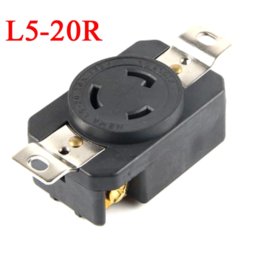 Prise électrique,Connecteur de fil US, nouveau, UL 20A 30A NEMA L6-30R ...