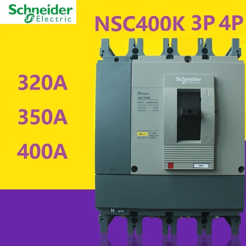 Schneider electric Molded-Case Circuit Breakers Switch MCCB NSC400K 3P 4P 400A 325A 350A ...