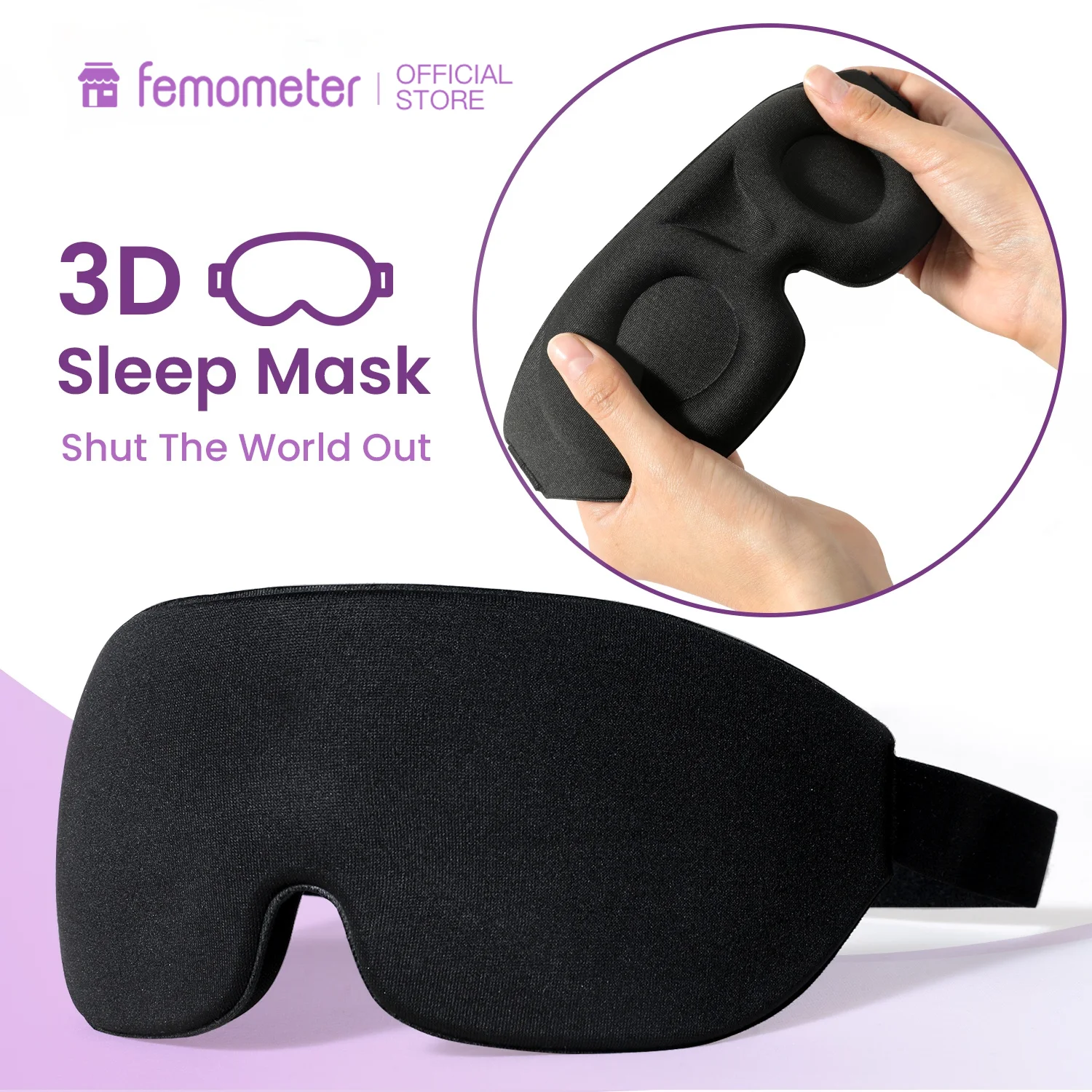 3d Sleeping Eye Mask Travel Rest Sleeping Aid Eye Mask Eyepatch Soft ...