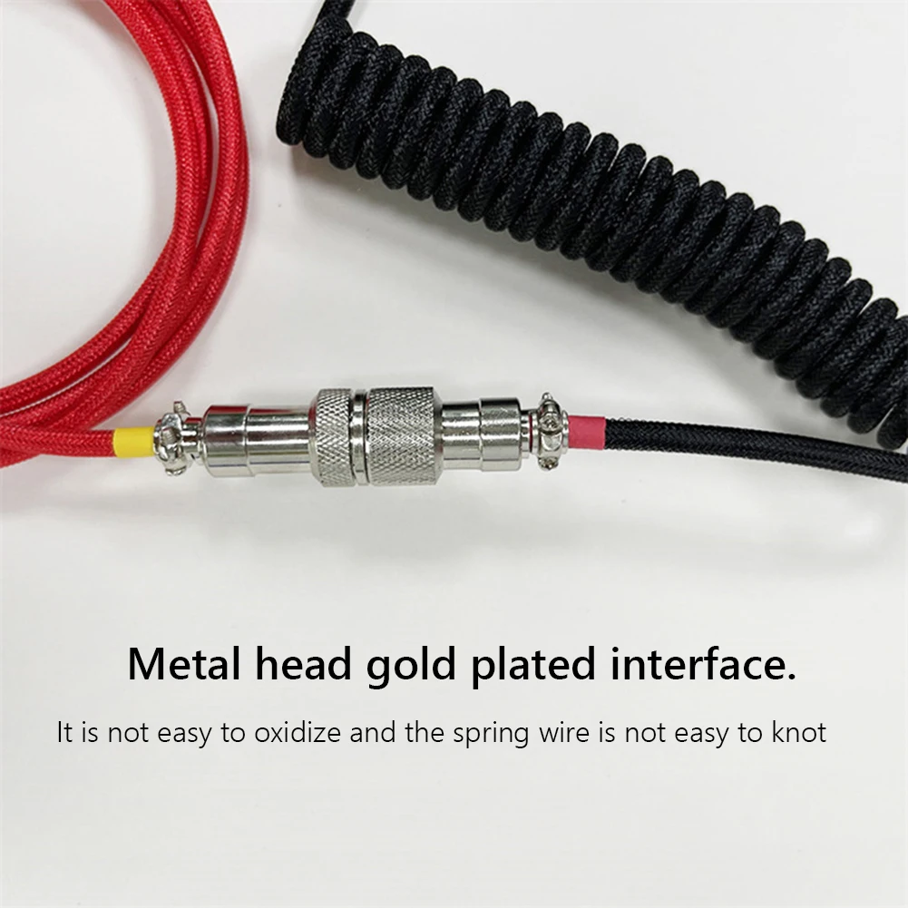 Coiled cable type C Mechanical keyboard wire USB keyboard cable ...