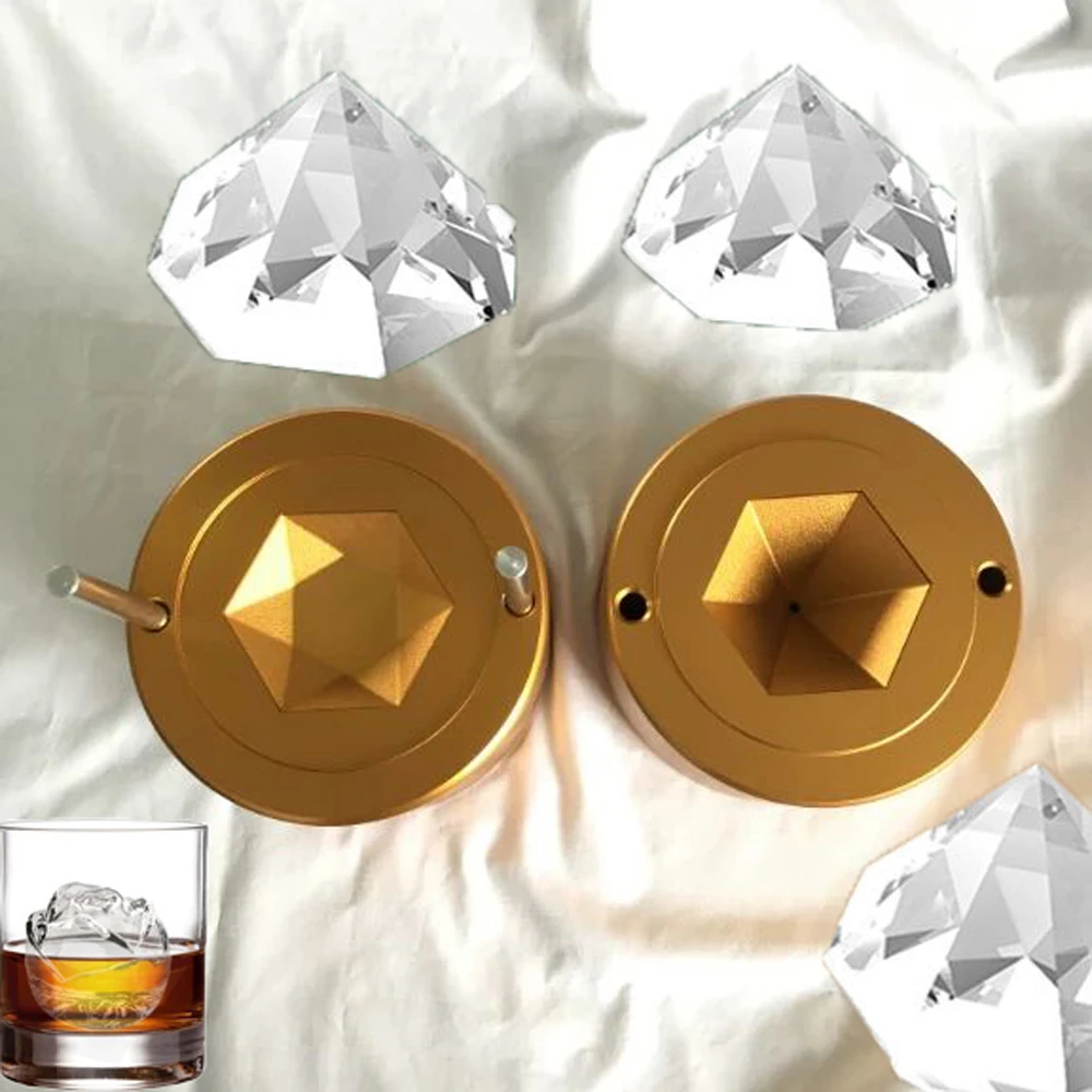 Aluminium-Diamond-Ice-Maker-70mm-2-8-whiskey-ice-ball-press-mold-for ...