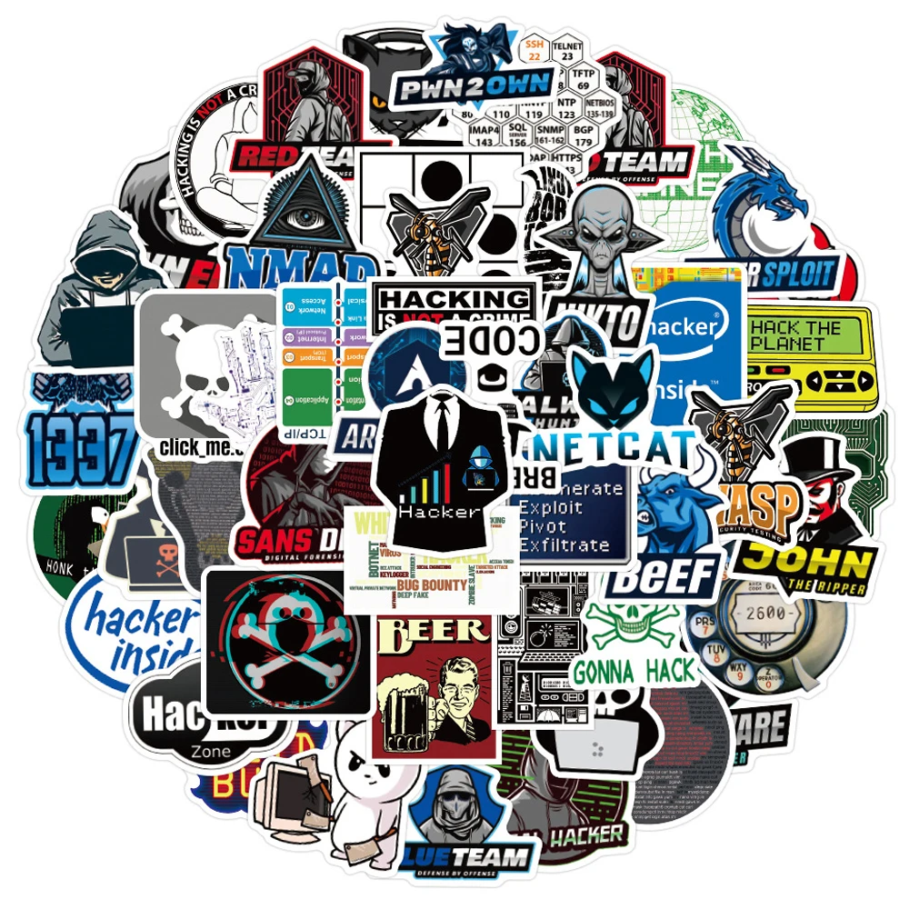 10/30/50PCS Programmer Network Hacker Stickers DIY Motorcycle Travel ...
