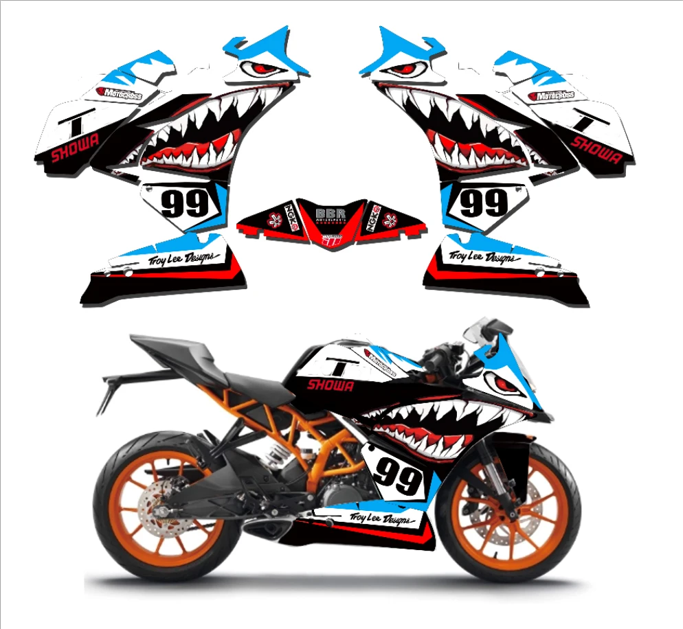 Customied-motorcorss-Graphics-3M-Motorcycle-Decal-Sticker-for-KTM-RC ...